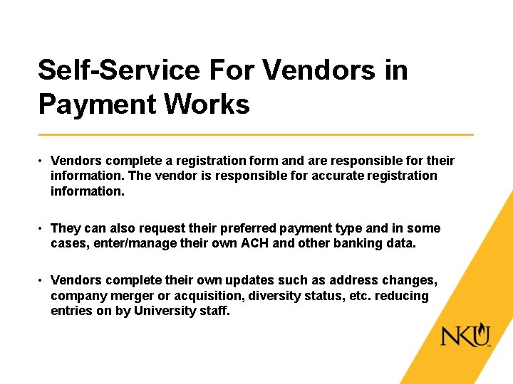 Payment Works Vendor Onboarding Solution August 2020 Workshop