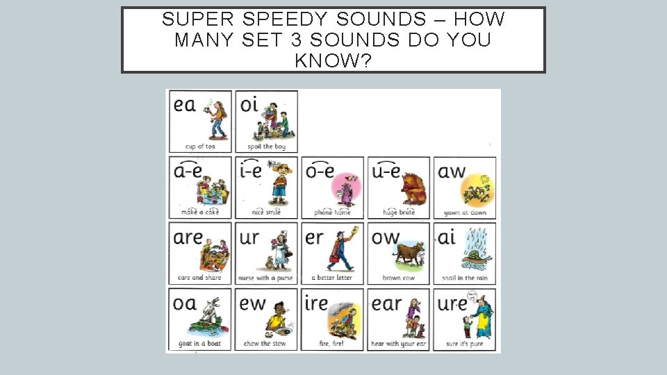 YEAR 1 PHONICS SET 3 SOUND AE Our