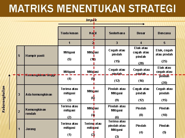 PELAN PENGURUSAN RISIKO 2017 INSTITUT AMINUDDIN BAKI KEMENTERIAN
