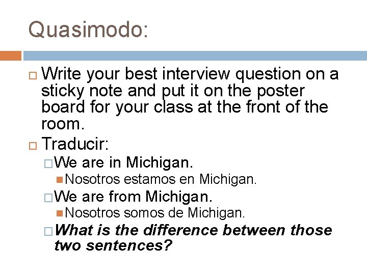 Quasimodo Write your best interview question on a