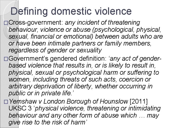 Protecting victims of domestic violence are we getting