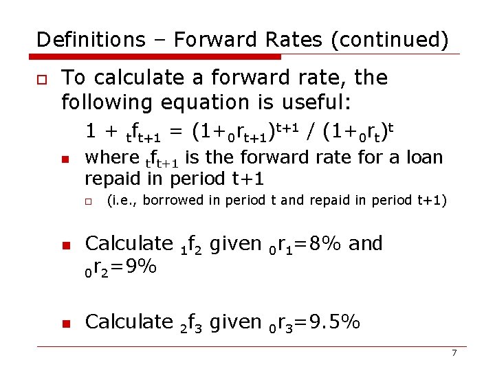 Term Structure of Interest Rates For 9 220
