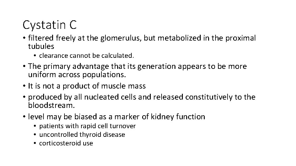 Novel Biomarkers of Kidney Disease NGAL and Cystatin