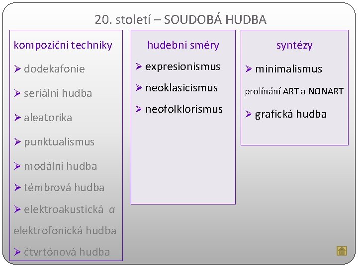Djiny evropsk hudby XX STOLET Sloh sonick Neoklasicismus
