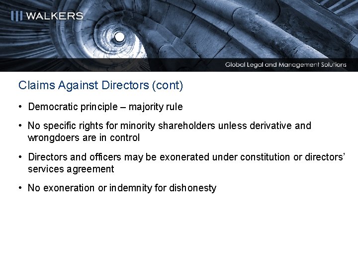 Manager and Service Provider Liability Where are we