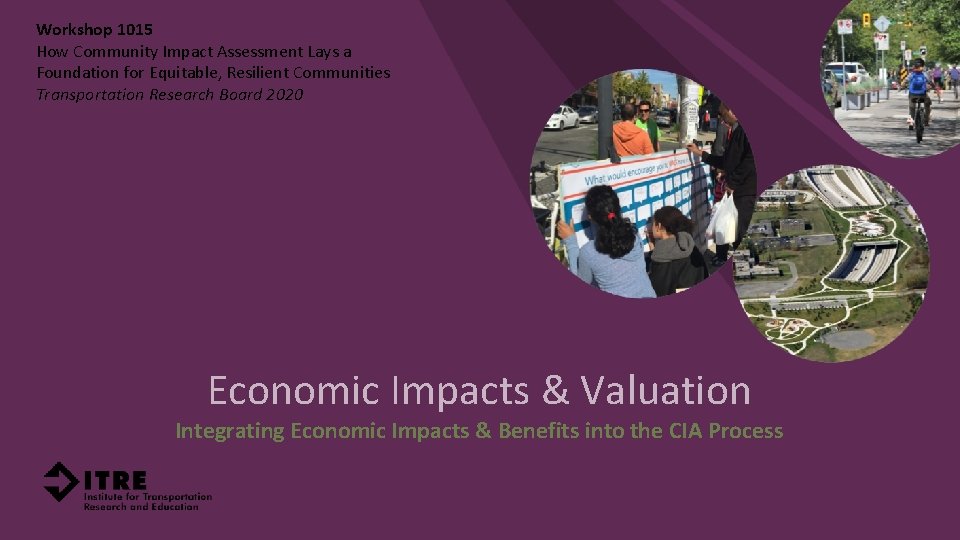 Workshop 1015 How Community Impact Assessment Lays a