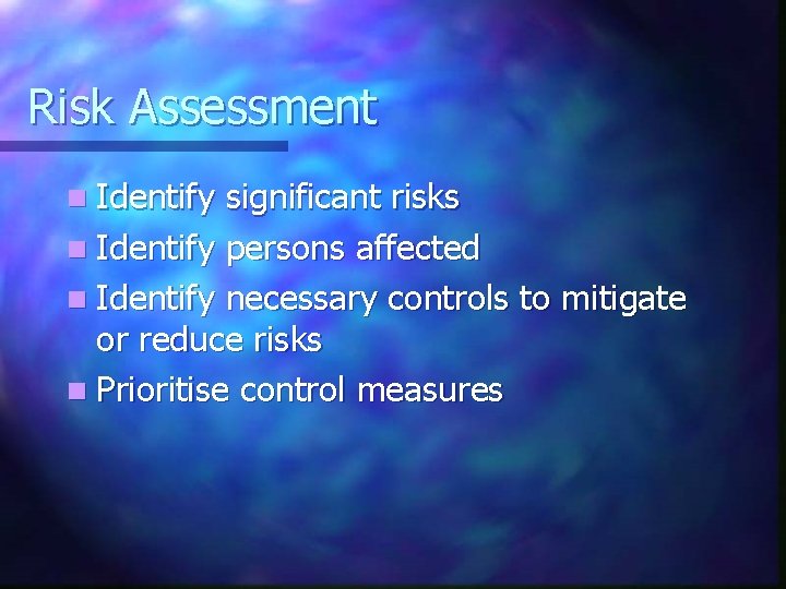 Occupational Road Risk Health and safety issues for