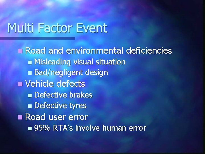 Occupational Road Risk Health and safety issues for