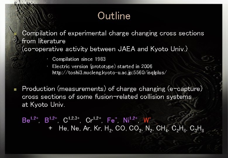 Production and Compilation of Charge Changing Cross Sections