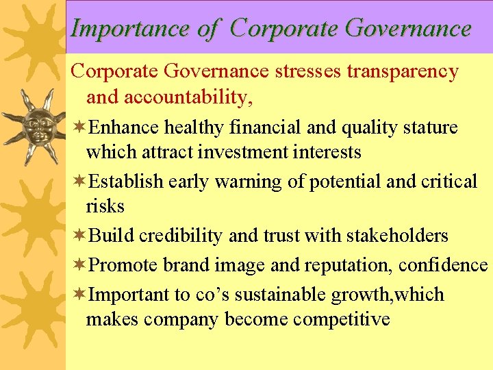 Corporate Governance BBA 361 Business Ethics and Corporate