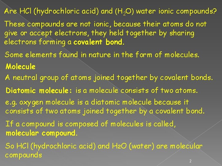 Chapter 8 Covalent Bonding Section 8 1 Molecular