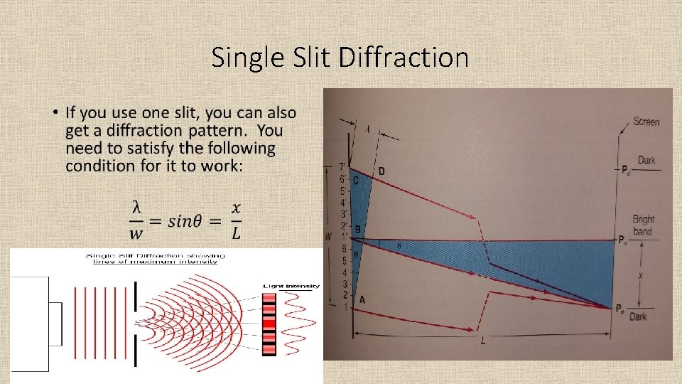 Diffraction and Interference Double Slit Diffraction Diffraction is