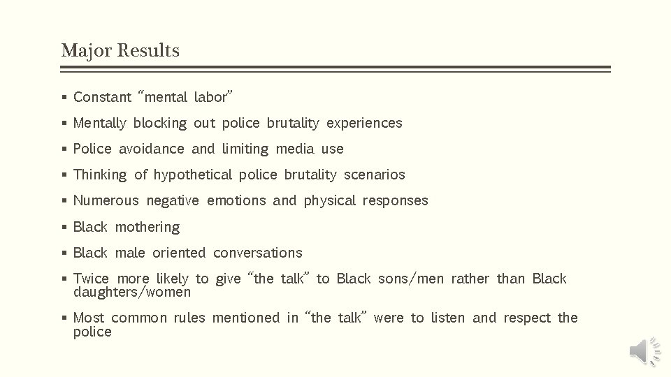 THE IMPACTS OF POLICE BRUTALITY ON THE MENTAL