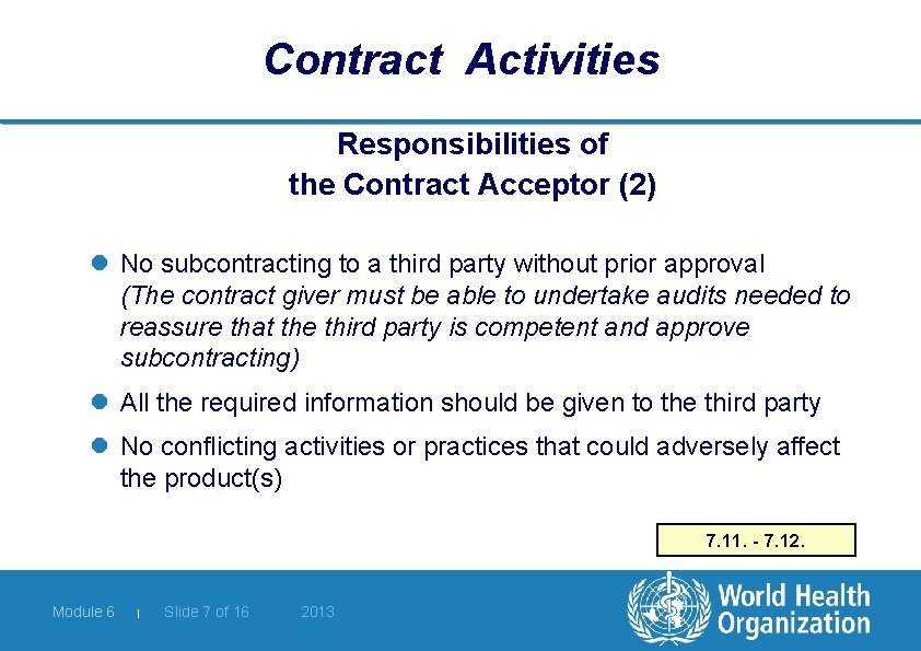 Basic Principles of GMP Contract Production Analysis and
