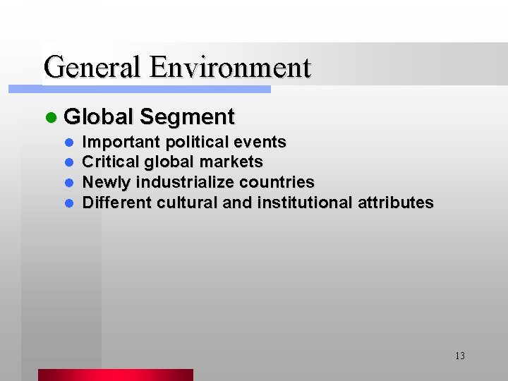 Chapter 3 The External Environment Opportunities Threats Industry