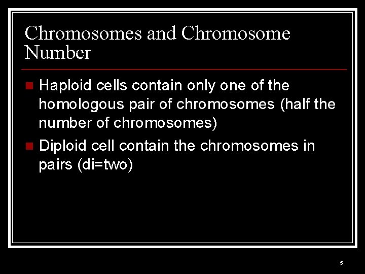 Chapter 10 Sexual Reproduction and Genetics 10 1