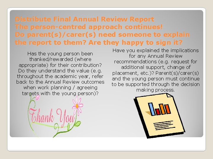 Planning and Undertaking a PersonCentred Annual Review Guidance