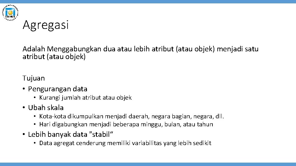 DATA MINING 02 Pengenalan data bagian 2 DR