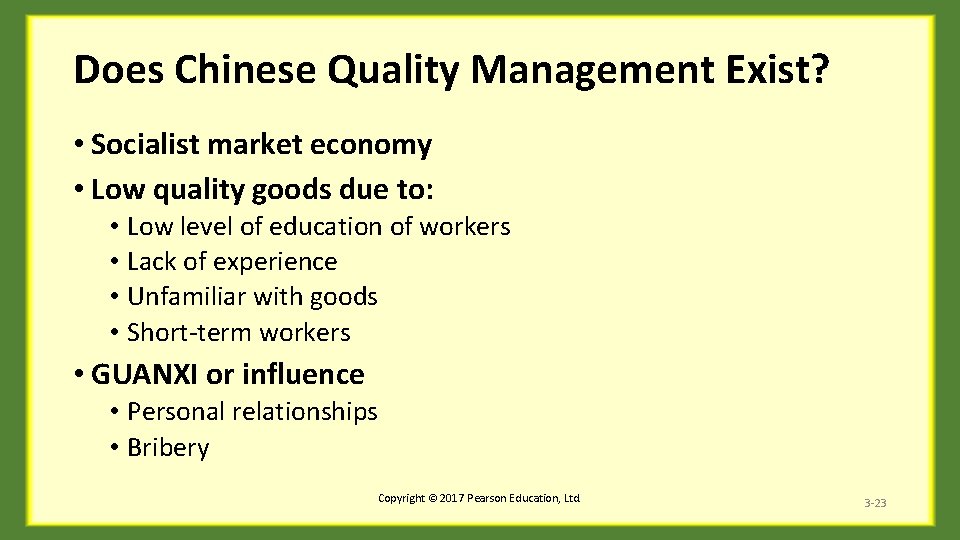 Chapter 3 Global Supply Chain Quality and International