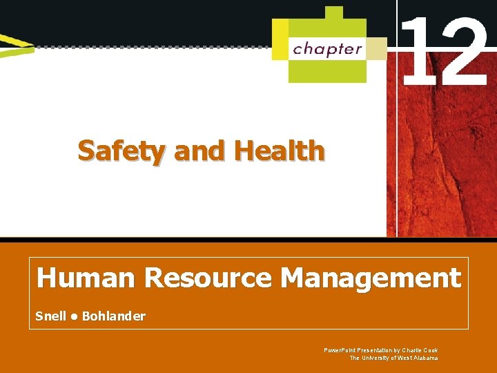 Safety and Health Human Resource Management Managing Human