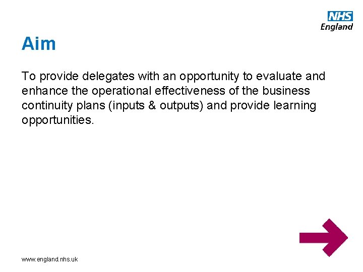 NHS England Emergency Preparedness Resilience and Response EPRR