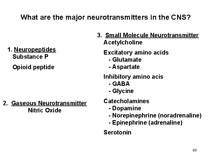 Neurochemistry October 25 2013 Chapter 12 472 473