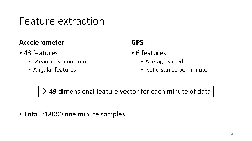 Transportation mode recognition and user identification Tomi Pietarinen