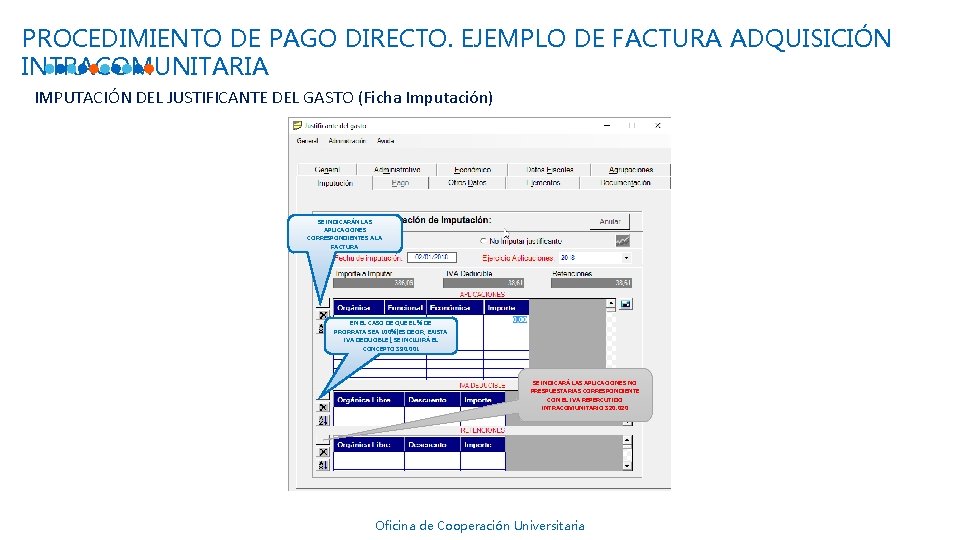 PROCEDIMIENTO DE PAGO DIRECTO EJEMPLO DE FACTURA DE