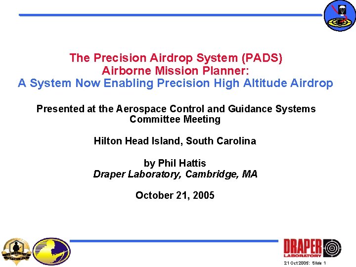 The Precision Airdrop System PADS Airborne Mission Planner