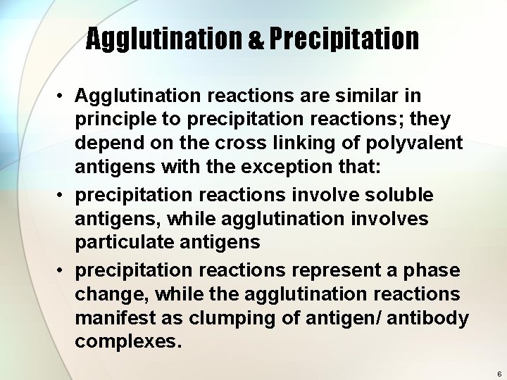 Agglutination 1 Agglutination The interaction between antibody and