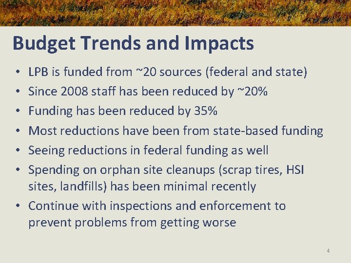 Georgia EPD Update Land Protection Branch Air and