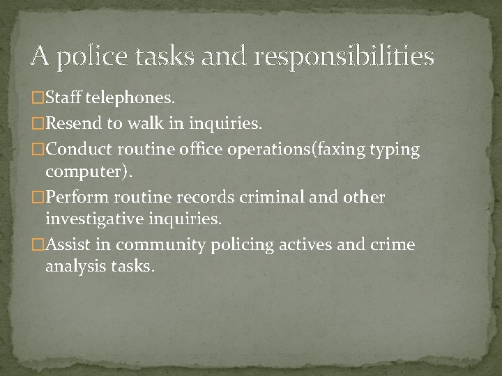 Career research project Jovon horton 4132015 Police officer