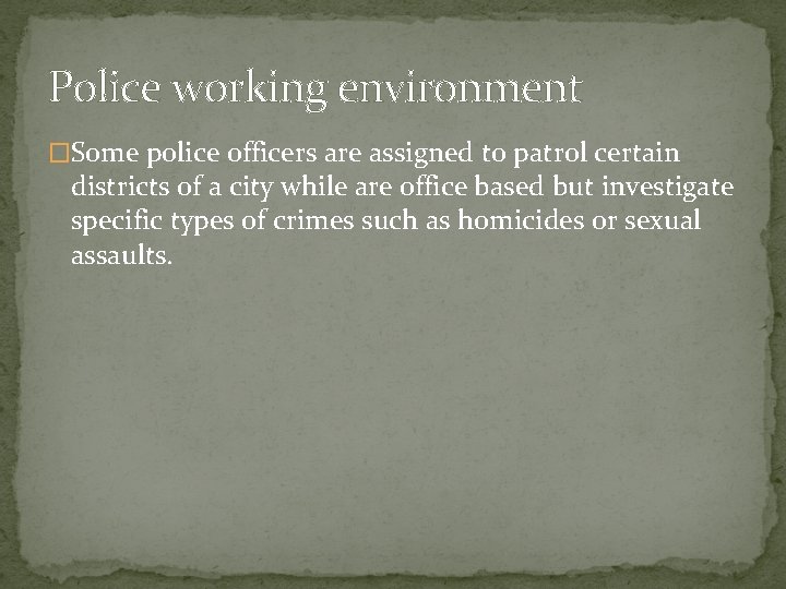 Career research project Jovon horton 4132015 Police officer