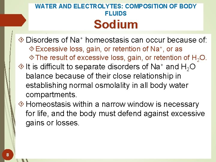 Disorders of Water Electrolytes Acid Base Metabolism Lecture