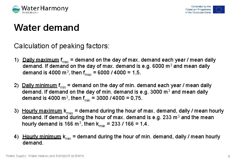 Water intakes and transport systems Prof em Oddvar