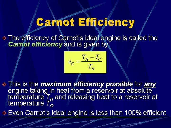 Chapter 11 Heat Engines and the Second Law