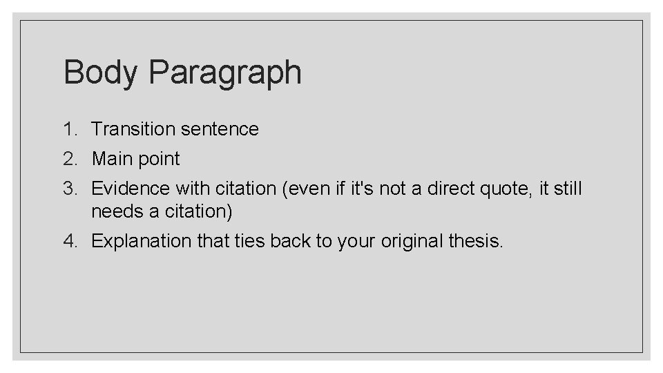 HOW TO WRITE AN ESSAY A step by