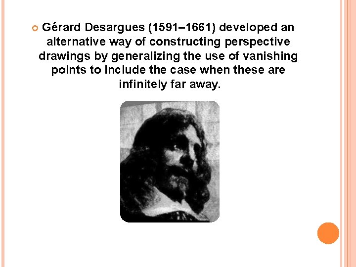 HISTORY OF PROJECTIVE GEOMETRY Presented by Mr CARMEL