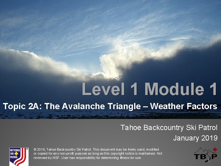 Level 1 Module 1 Topic 2 A The