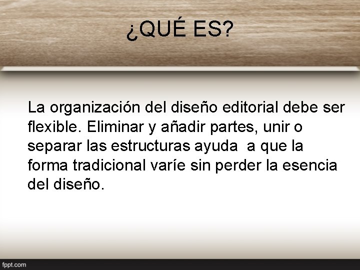 SECCIONES Y PARTES DE LAS PUBLICACIONES INTERIOR DEL