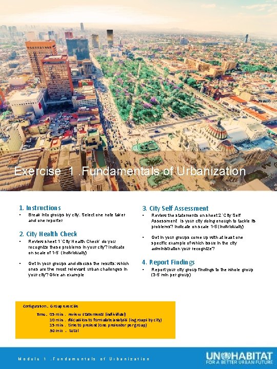 module 1 FUNDAMENTALS OF URBANIZATION Module 1 Fundamentals