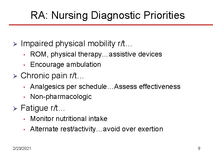 Nursing Care Interventions for the Client with Connective