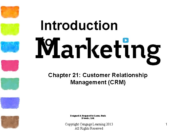 Introduction to Chapter 21 Customer Relationship Management CRM