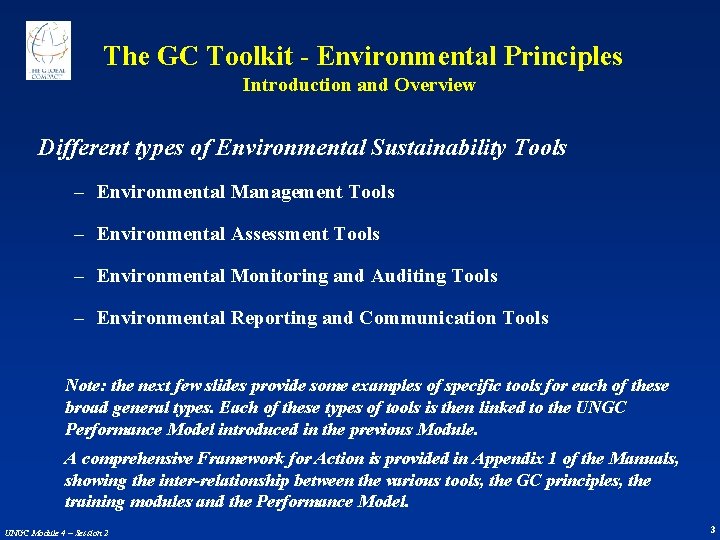 THE UN GLOBAL COMPACT MODULE 4 FROM PRINCIPLE