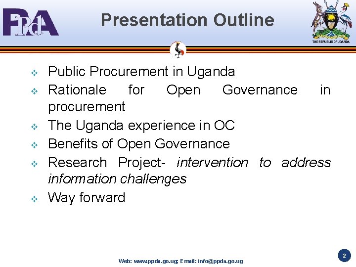 Public Procurement and Disposal of Public Assets Authority