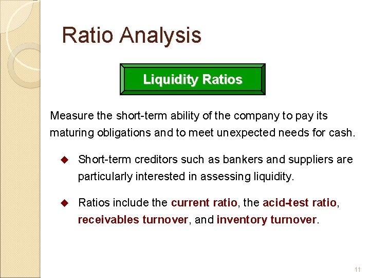 Chapter 18 Financial Statement Analysis Basics of Financial