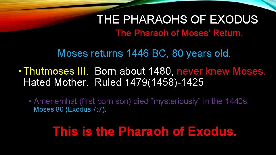 ARCHAEOLOGY AND THE BIBLE Brief History and Current