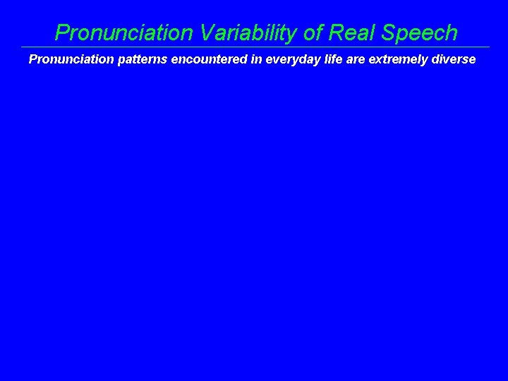 The Relation Between Stress Accent and Pronunciation Variation