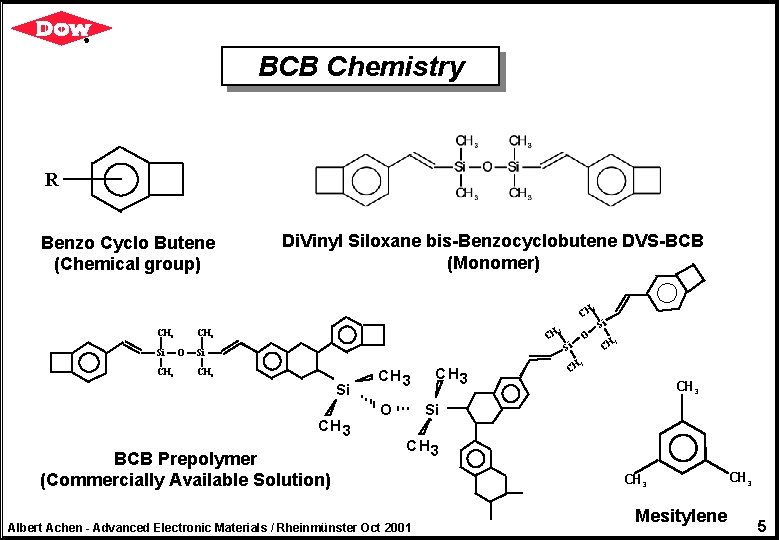 Cyclotene Advanced Electronics Resins CH Si CH CH