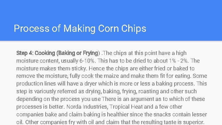 How to Start a Corn Chips Snacks Business